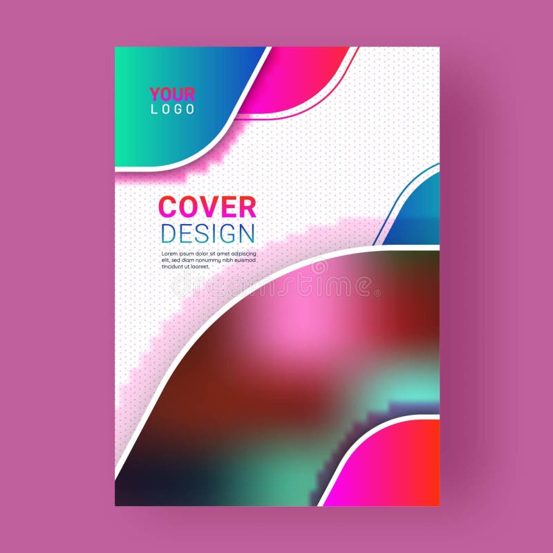 Professional Business Cover Page Design with Abstract Elements and ...