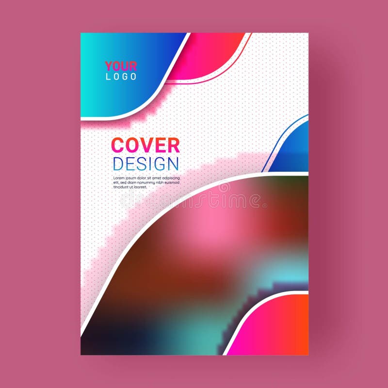 Professional Business Cover Page Design with Abstract Elements and ...
