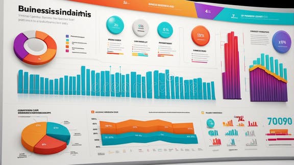 Comprehensive Business Dashboard with Multiple Data Visualization ...