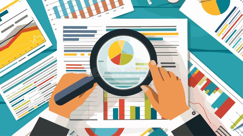 Professional Business Data Research Analysis Concept with Person Stock ...