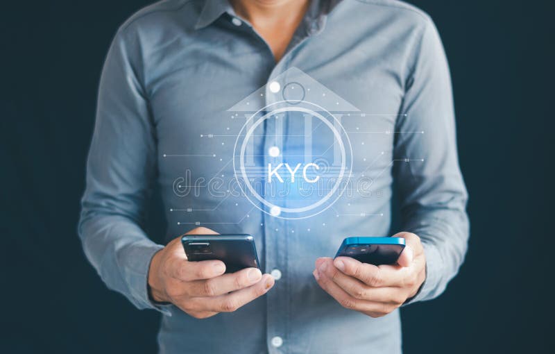 Professional Business Digital Screen Security KYC Verification Stock ...