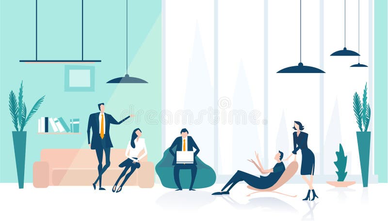 Professional Business Environment, Business People Working in Office ...