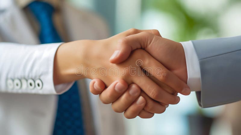 Professional Business Handshake. Generative Ai Stock Illustration ...