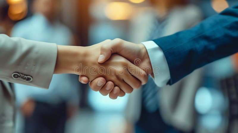 Professional Business Handshake. Generative Ai Stock Illustration ...