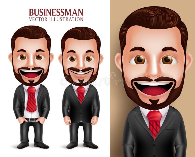 Professional Business Man Vector Character Stock Illustrations ... Professional Business Man Vector Character Stock Illustrations ...