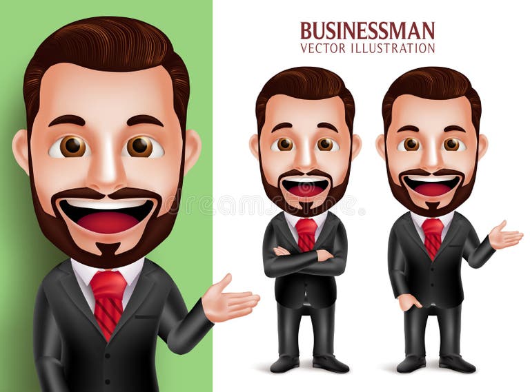 Professional Business Man Vector Character Stock Illustrations ... Professional Business Man Vector Character Stock Illustrations ...