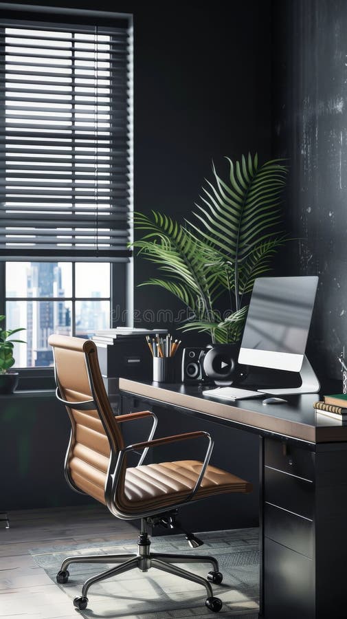 Professional Business Setting with Sleek Office Items. Stock ...