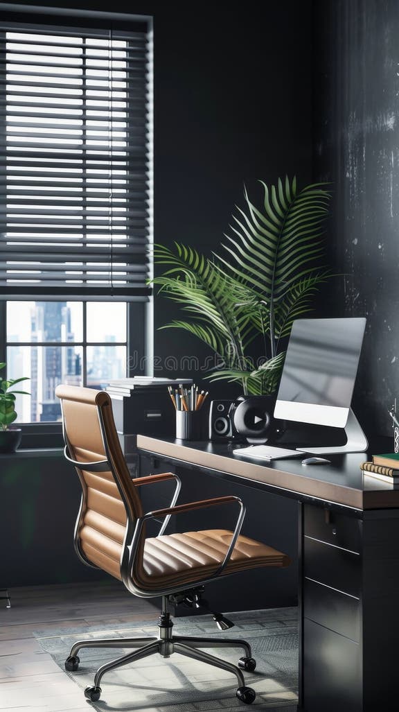 Professional Business Setting with Sleek Office Items. Stock ...