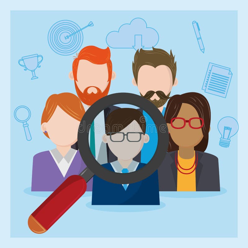 Professional Business Social Networking Characters Stock Vector ...