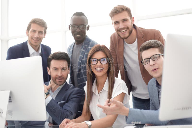 Professional Business Team at the Desk Stock Photo - Image of analyze ...