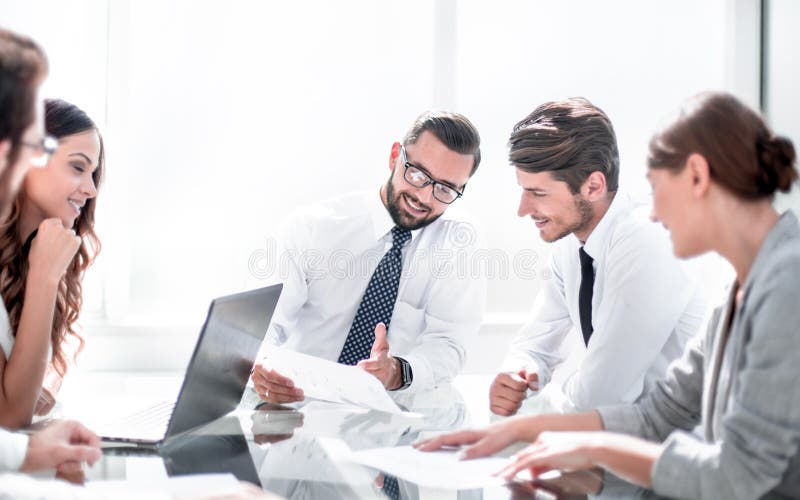 Professional Business Team Discusses the Terms of the Contract Stock ...