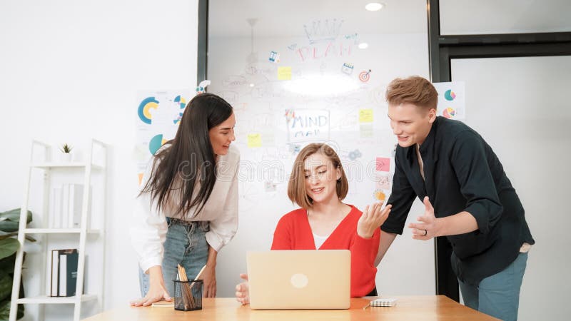 Professional Business Team Working Together in Start Up Project ...