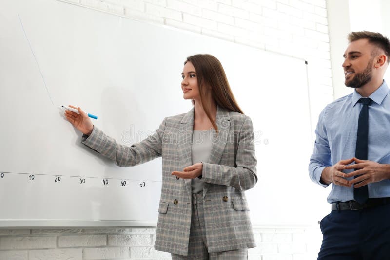 Professional Business Trainer Working with People Stock Photo - Image ...