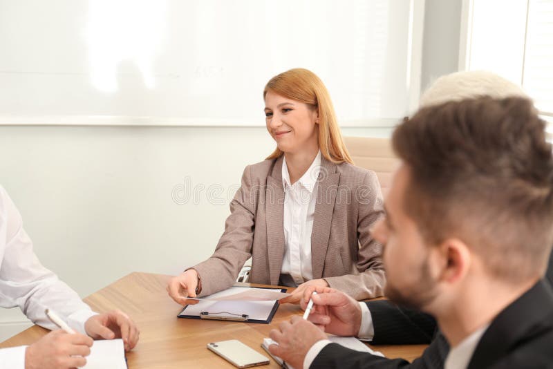 Professional Business Trainer Working with People Stock Photo - Image ...
