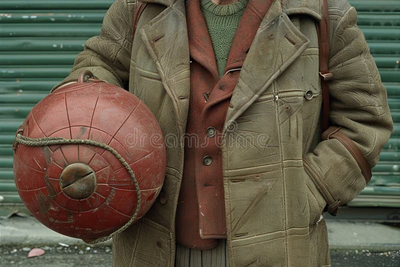 Professional Businessman in Suit Holding a Vibrant Red Ball for a ...
