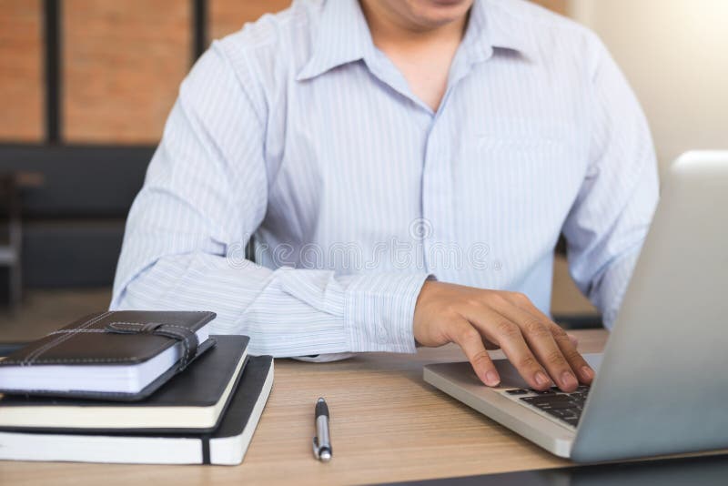 Professional Businessman Working at Workplace, Doing Finance on Stock ...