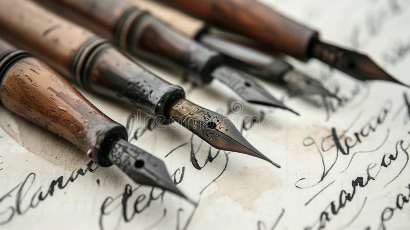 Professional Calligraphy Sets for Advanced Projects Stock Illustration ...