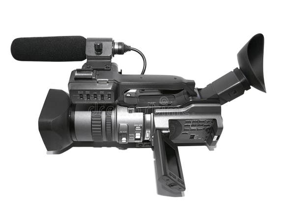 Professional camcorder stock image. Image of frame, goal - 6241825