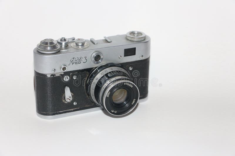 Professional Camera FED-3 with a Soviet-made Industar-61 Lens Editorial ...