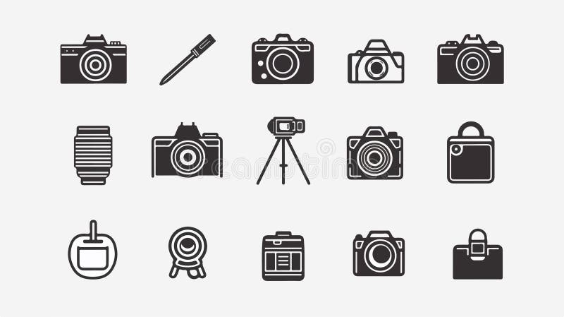 Professional Camera Icon for Web and UI Design Purposes Stock Vector ...