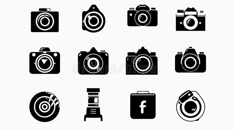 Web and UI Camera Icon for Professional Design Projects Stock ...