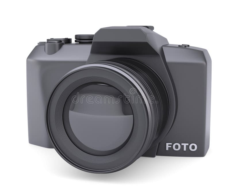 Professional camera stock illustration. Illustration of dslr - 33848104