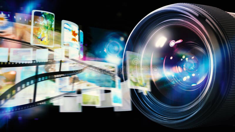 Professional camera lens stock image. Image of focus - 79176115