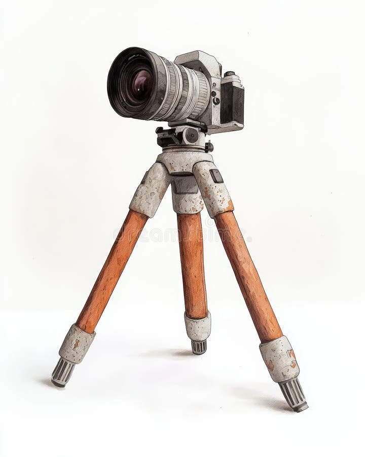 A Professional Camera Mounted on a Sturdy Tripod Designed for ...