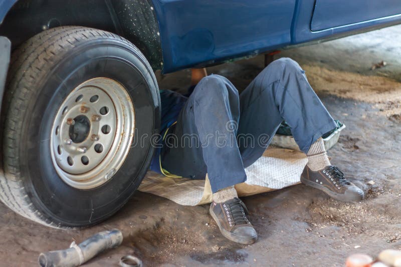 Professional Car Mechanic Working Stock Photo - Image of automotive ...