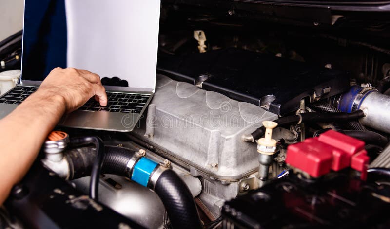 Professional Car Repair or Maintenance Mechanic Engine Working Service ...