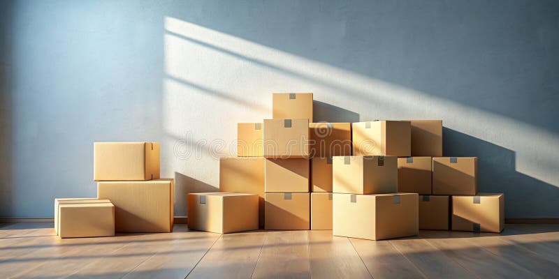 Professional Cardboard Box Mockup for Product Packaging Design Showcase ...