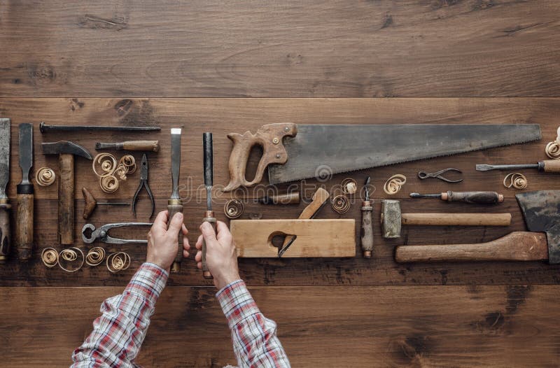 Carpenter tools stock image. Image of expertise, timber - 38124477