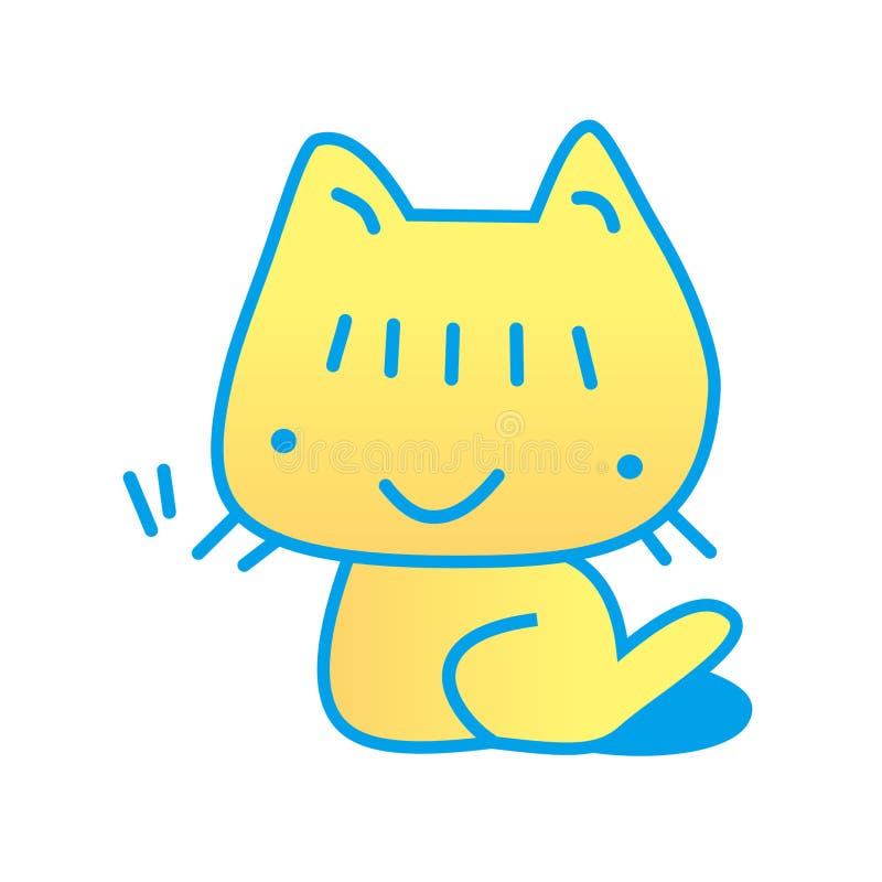 Professional Cartoon Funny Cat Image Stock Vector - Illustration of ...