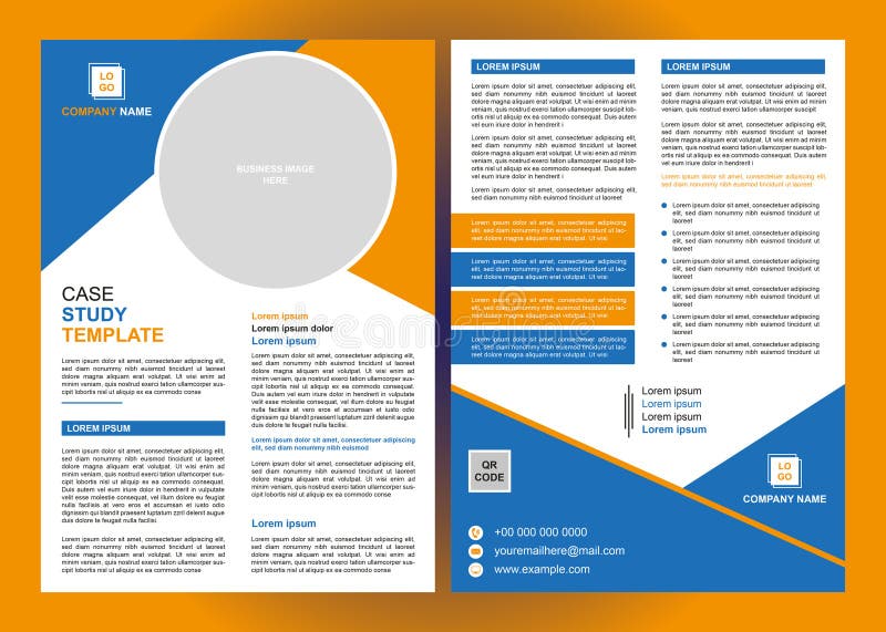Professional Case Study Template for Business Stock Vector ...