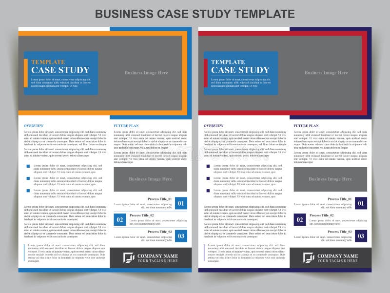 Professional Case Study Template for Business Stock Vector ...