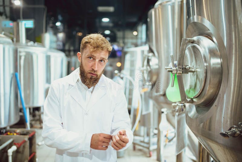 Professional Caucasian Technologist Expert Controlling Industrial ...