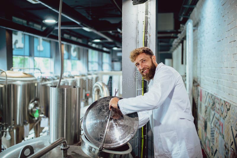 Professional Caucasian Technologist Expert Controlling Industrial ...