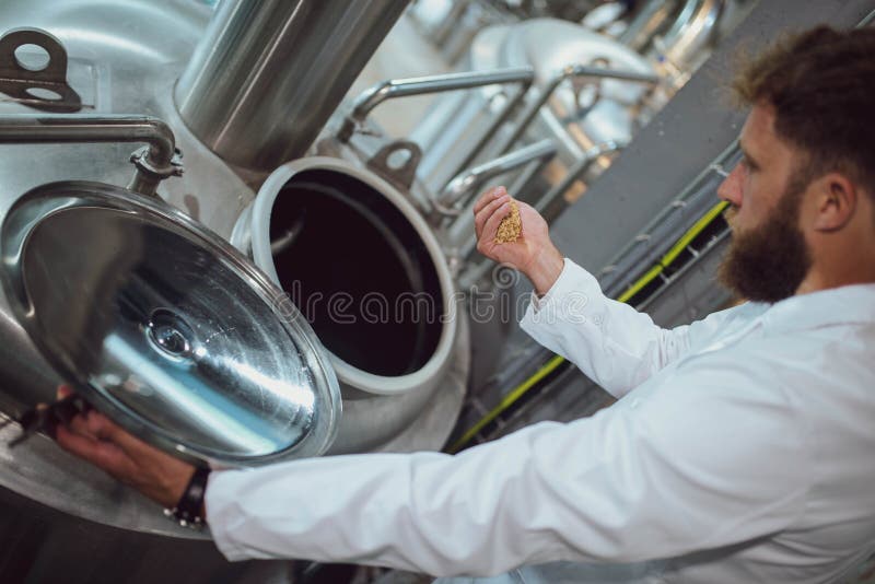 Professional Caucasian Technologist Expert Controlling Industrial ...