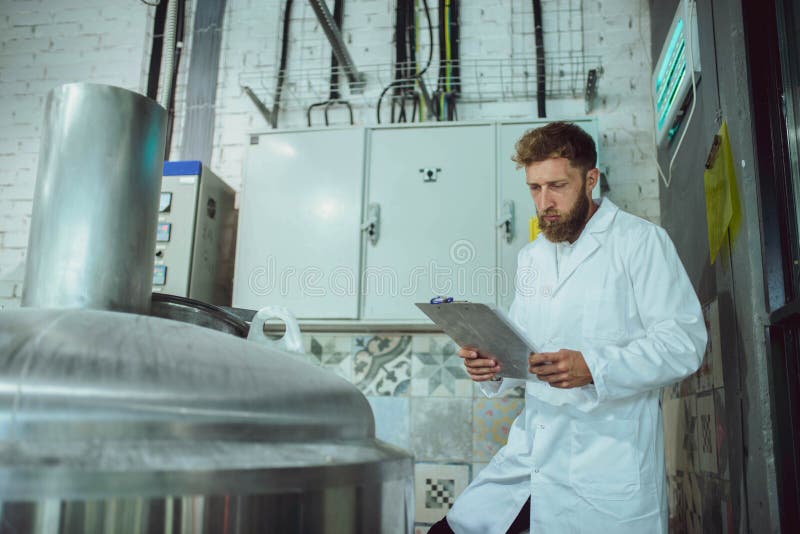 Professional Caucasian Technologist Expert Controlling Industrial ...