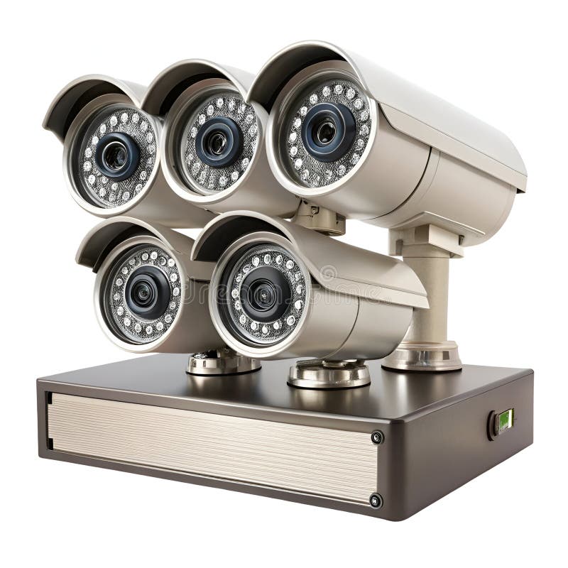 Security Surveillance System with Six Professional Cctv Cameras on a ...
