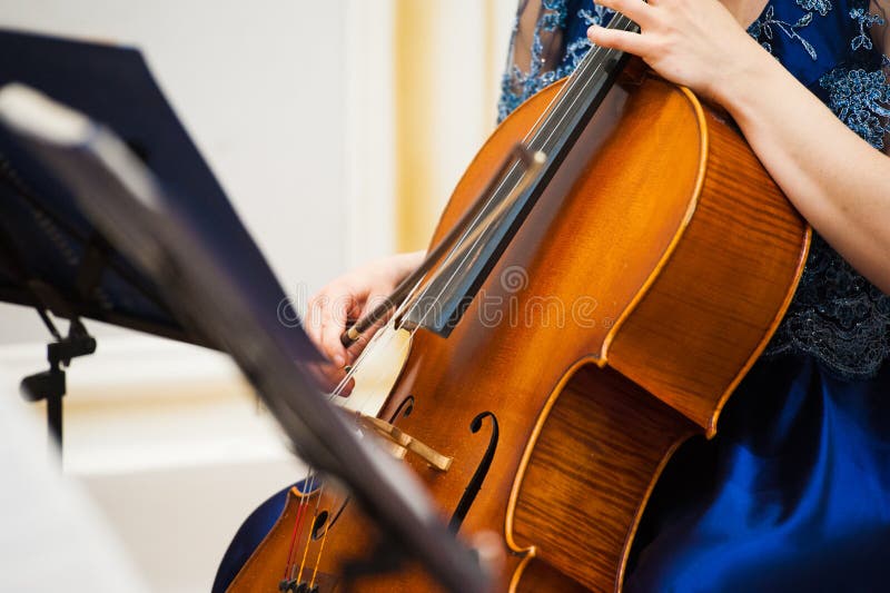 Professional Cello Player`s Hands Close Up Stock Photo - Image of play ...
