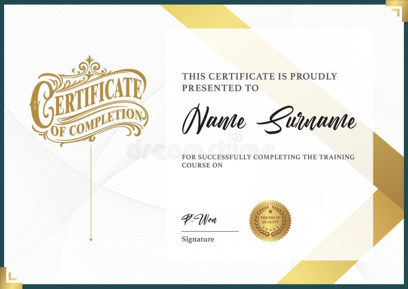 Free Training Completion Certificate Templates