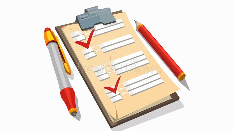 Professional Check Mark Document File Paper Outline Ico Image Stock ...