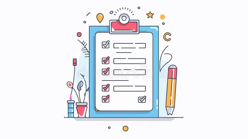 Professional Checklist Icon for Assessment Related Designs Stock Vector ...