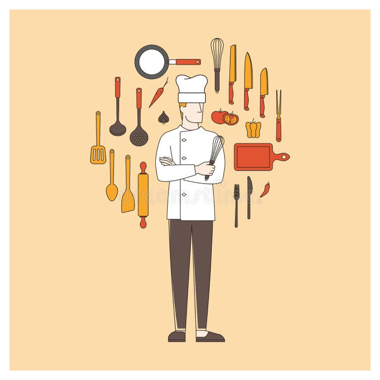 Crossed Arms Chef Stock Illustrations – 708 Crossed Arms Chef Stock ...