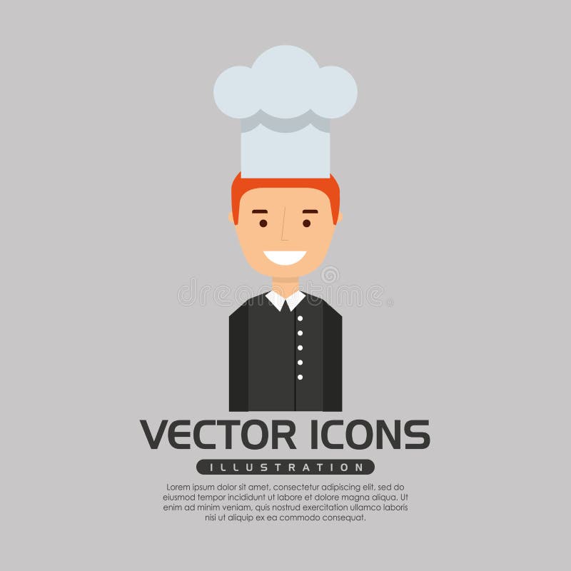 Professional chef design stock illustration. Illustration of service ...