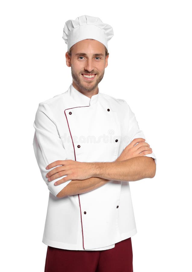 Professional Chef Wearing Uniform Stock Image - Image of occupation ...