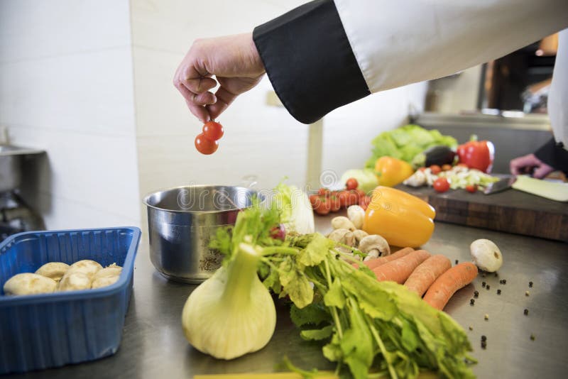 Professional chef at work stock photo. Image of equipment - 85338658