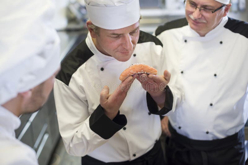 Professional chef at work stock photo. Image of ingredient - 85344526