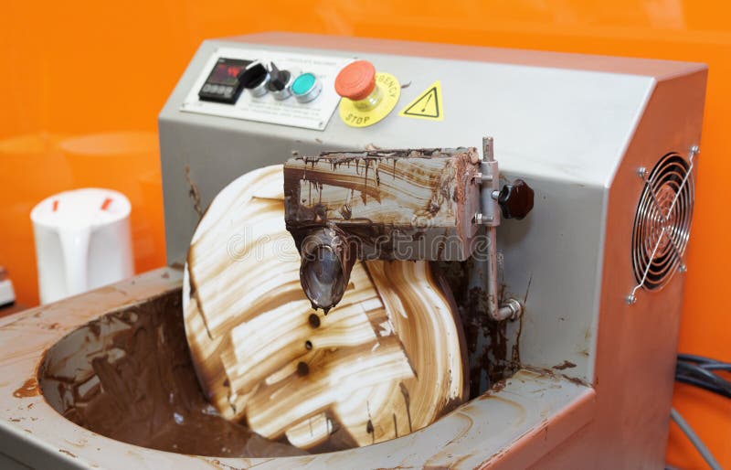 Professional Chocolate Melting Machine Stock Photo - Image of ...